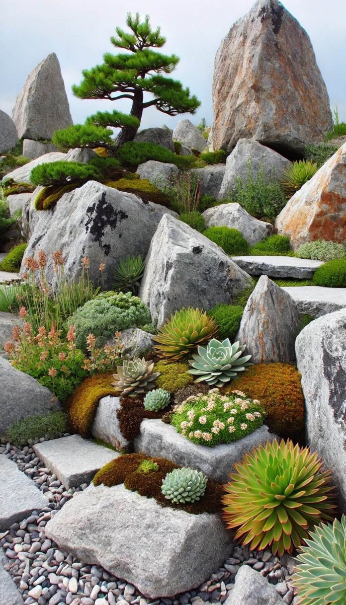45+ Creative Stone Landscaping Ideas for a Gorgeous Front Yard (2024)