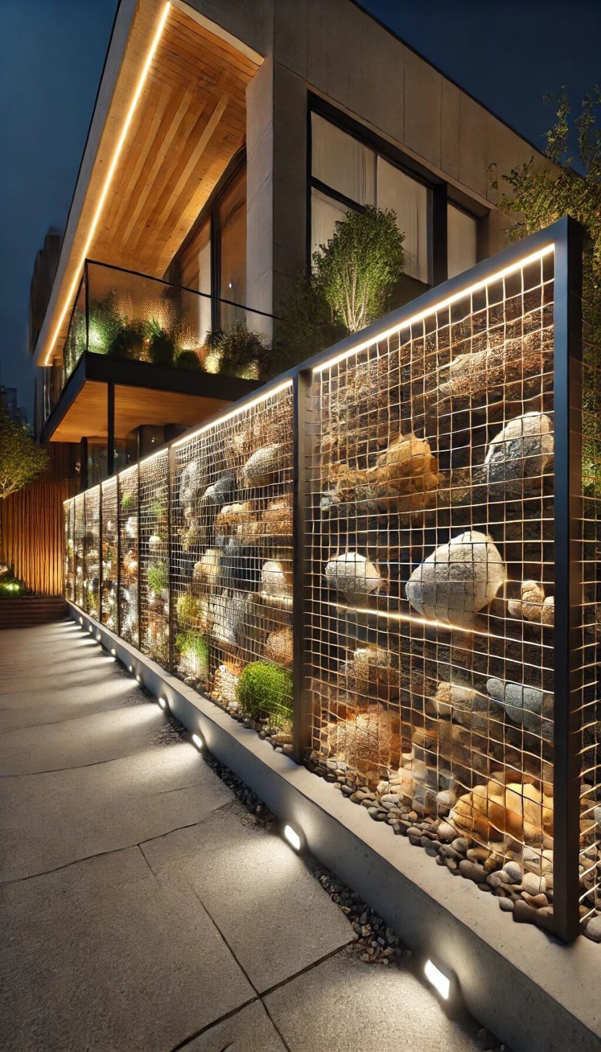 15+ Elegant Gabion Fence Ideas for a Chic Landscape (2024)