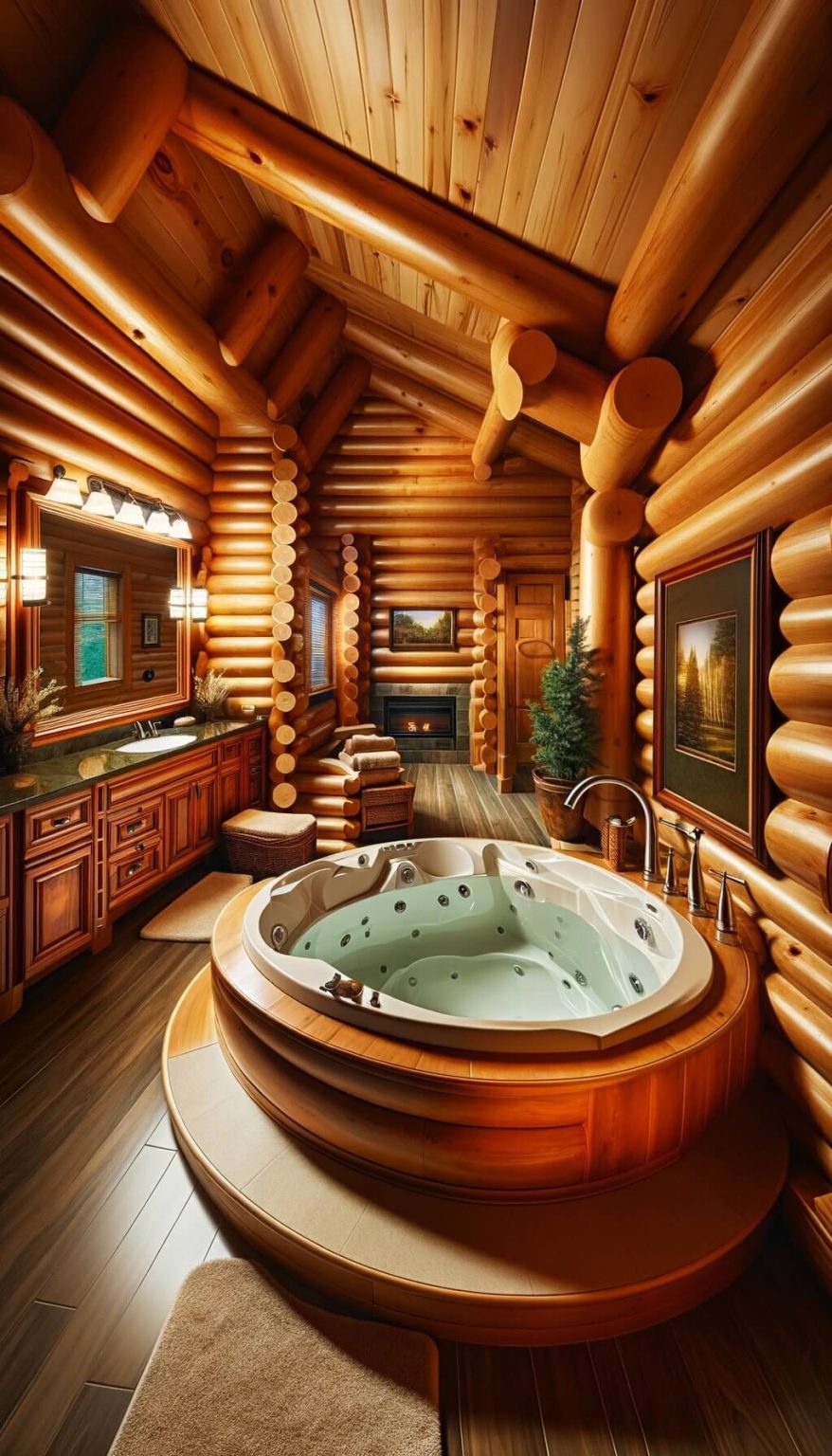 15+ Vintage Log Cabin Bathroom Ideas for Timeless Charm (2024)