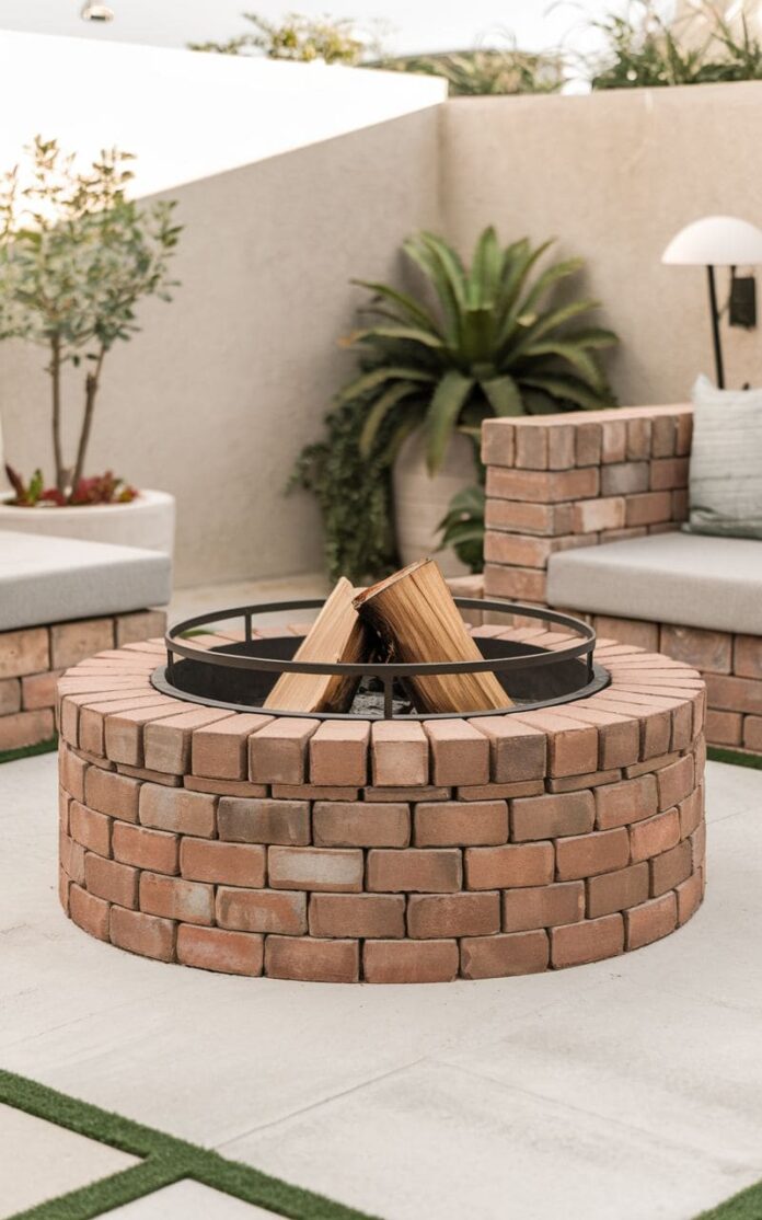 40+ Easy Brick Fire Pit Ideas to Elevate Your Outdoor Space (2026)