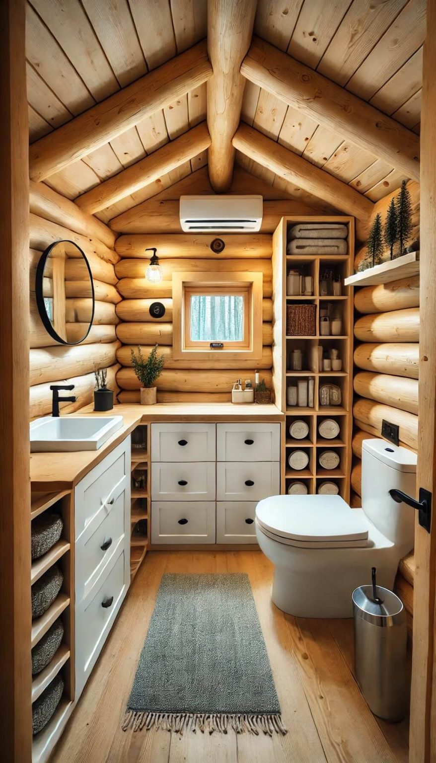 15+ Vintage Log Cabin Bathroom Ideas for Timeless Charm (2024)