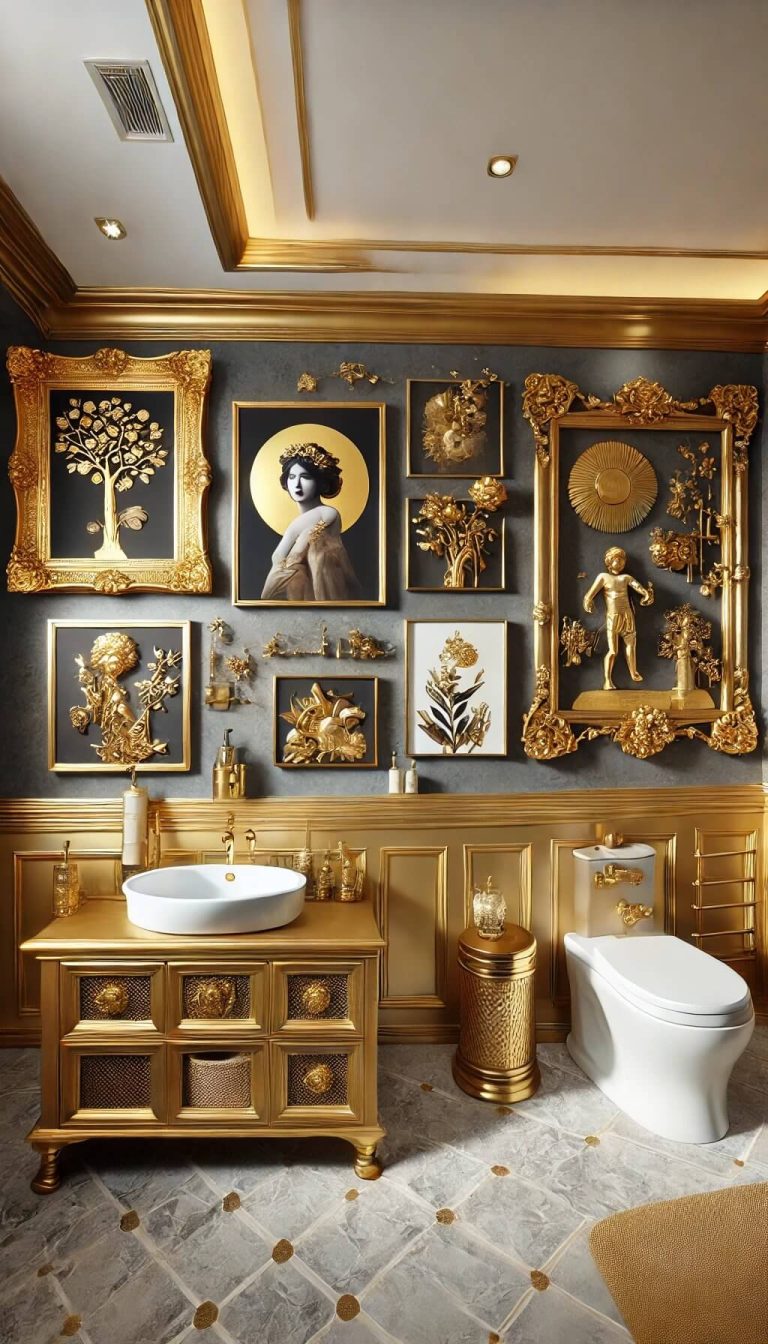 15+ Gorgeous Gold Bathroom Ideas for Effortless Glam (2024)