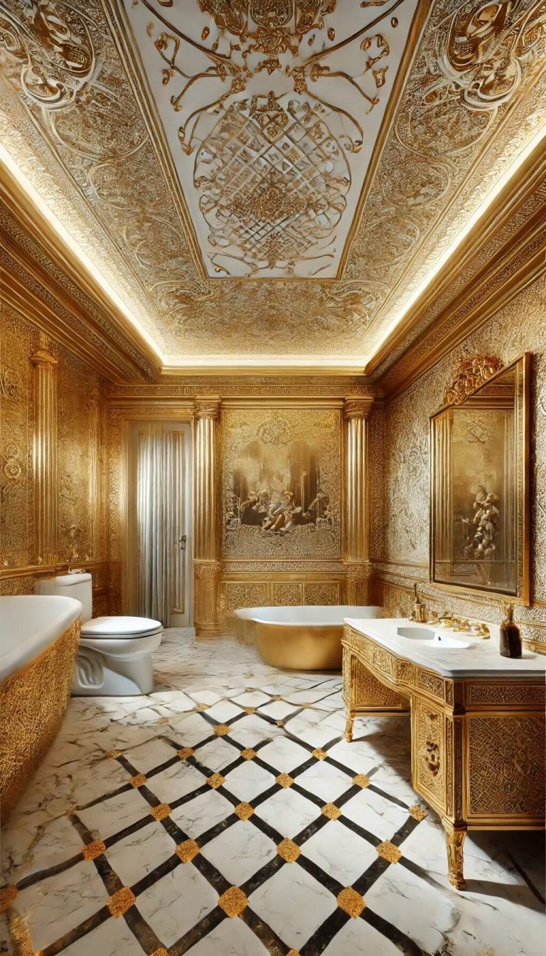 15+ Gorgeous Gold Bathroom Ideas for Effortless Glam (2024)