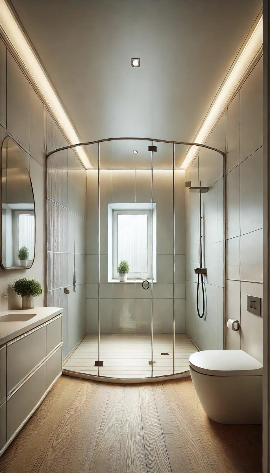 20 Genius Narrow Bathroom Ideas That Boost Functionality (2024)