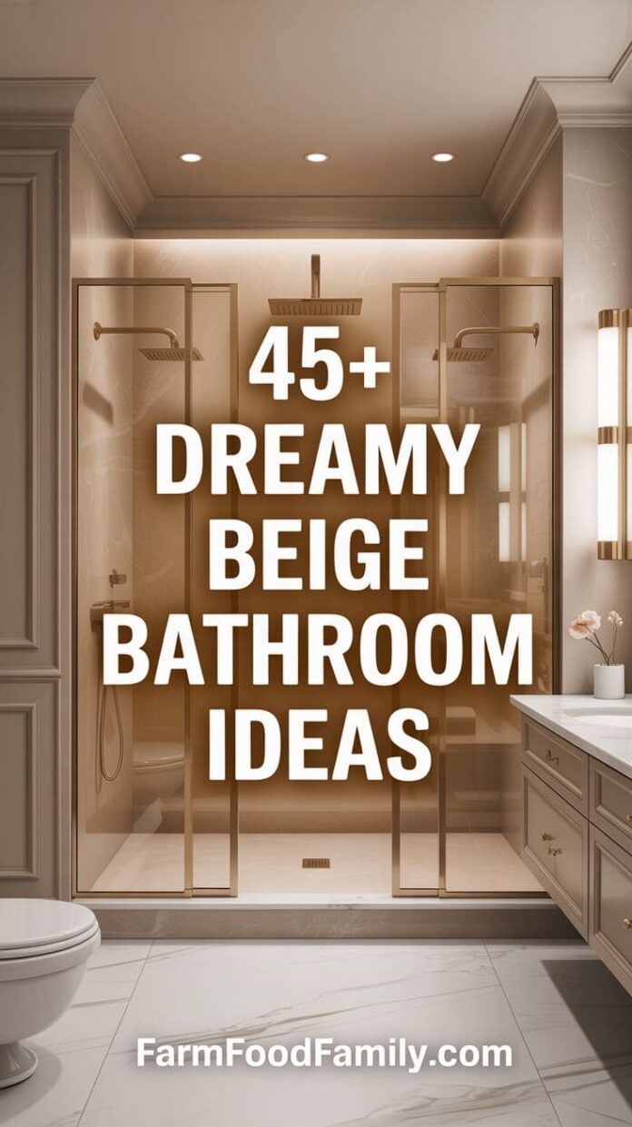 45+ Stunning Beige Bathroom Ideas That Will Wow Your Guests (2025)