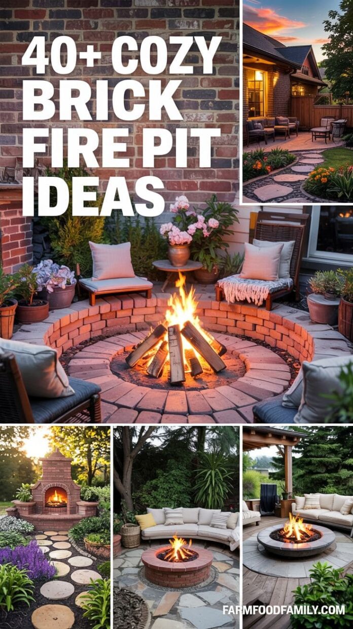 40+ Easy Brick Fire Pit Ideas to Elevate Your Outdoor Space (2026)