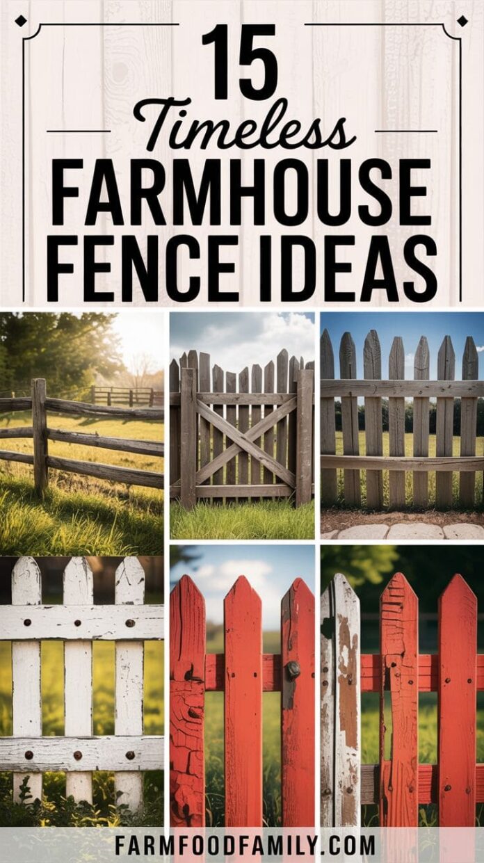 10 Charming Farmhouse Fence Designs for Timeless Appeal (2026)
