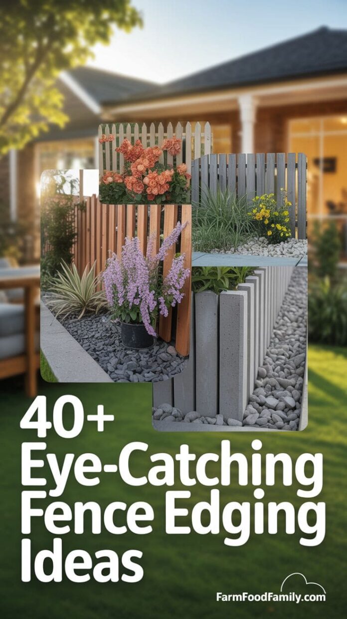 40+ Stunning Fence Edging Ideas That Transform Your Garden (2025)