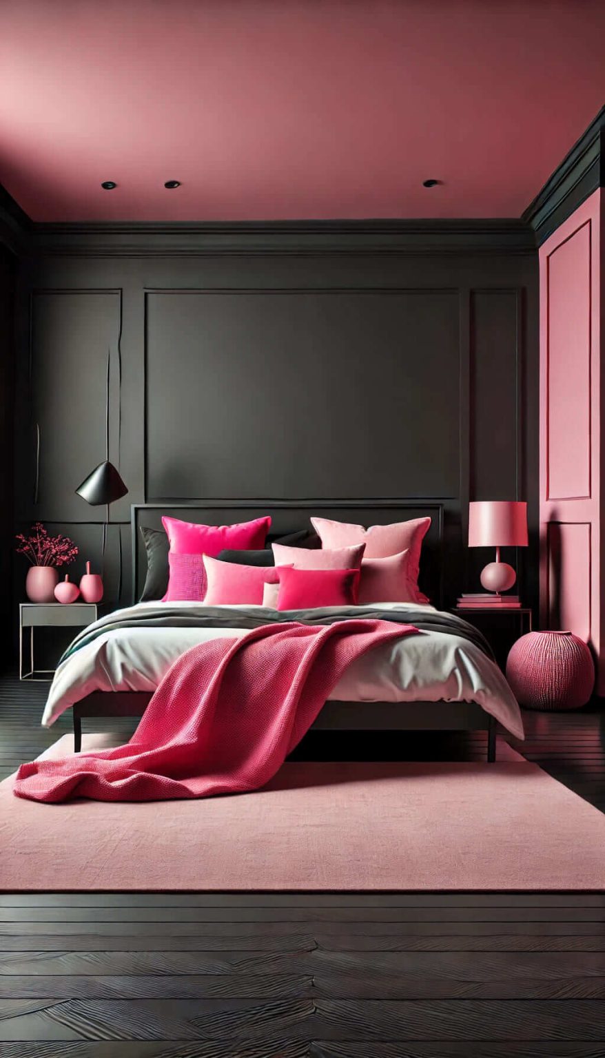 25 Bold Black and Pink Bedroom Ideas for a Chic Makeover (2024)