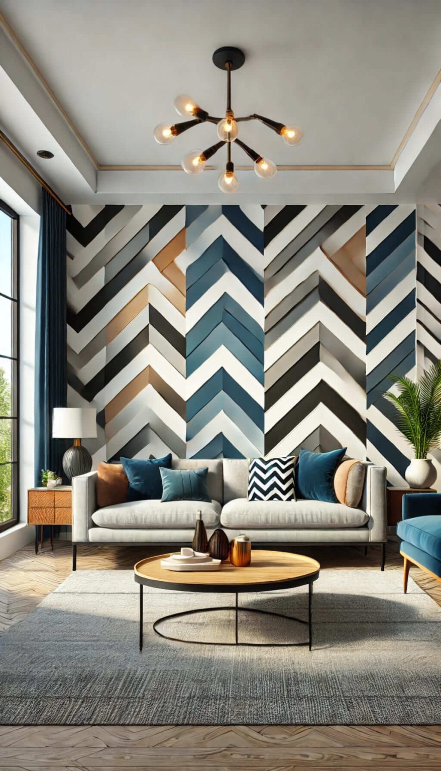 25+ Elegant Geometric Accent Wall Ideas to Make Any Room Stand Out (2024)