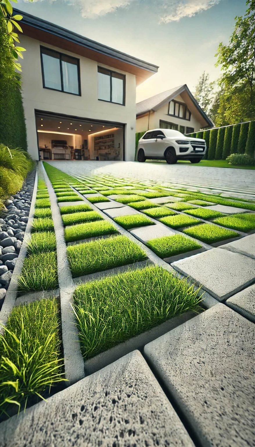 20+ Creative Grass Driveway Ideas to Maximize Your Green Space (2024)