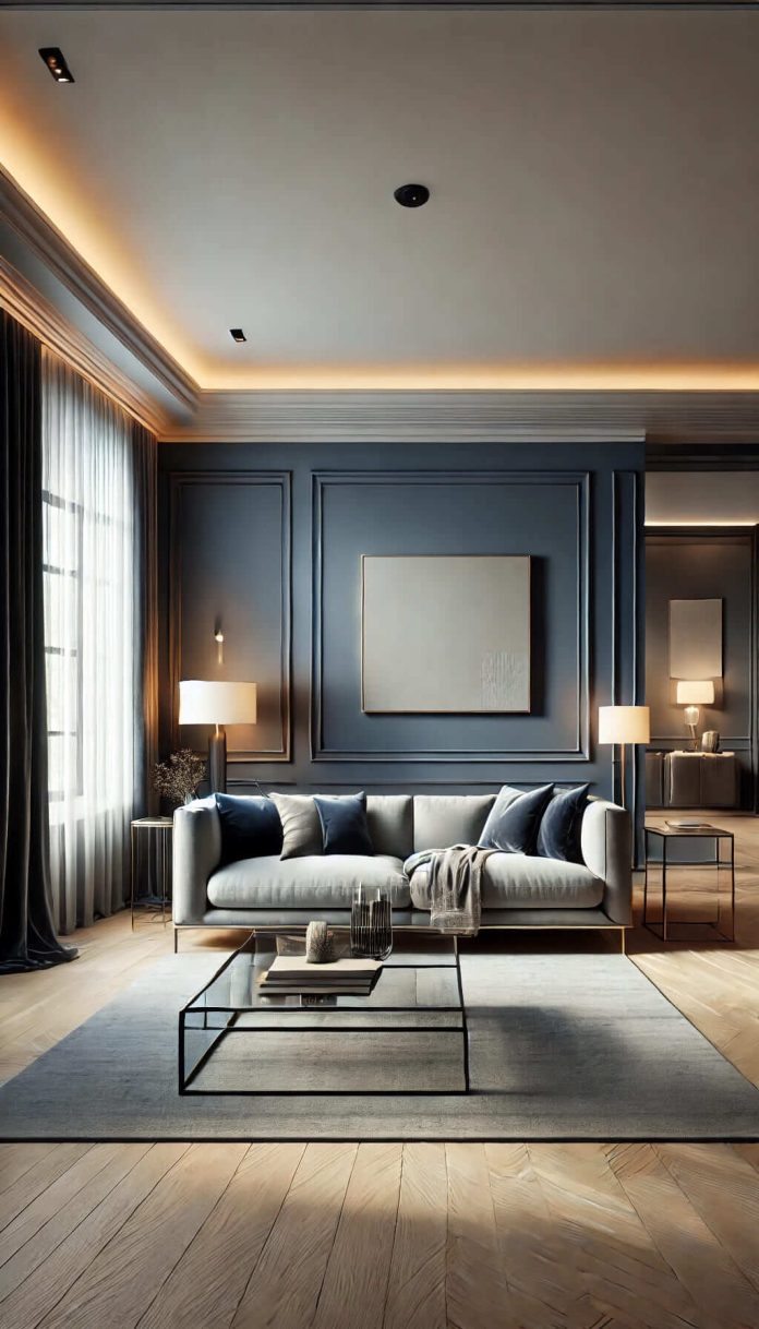 25+ Gorgeous Navy Blue Accent Wall Ideas That Add Depth and Style (2024)