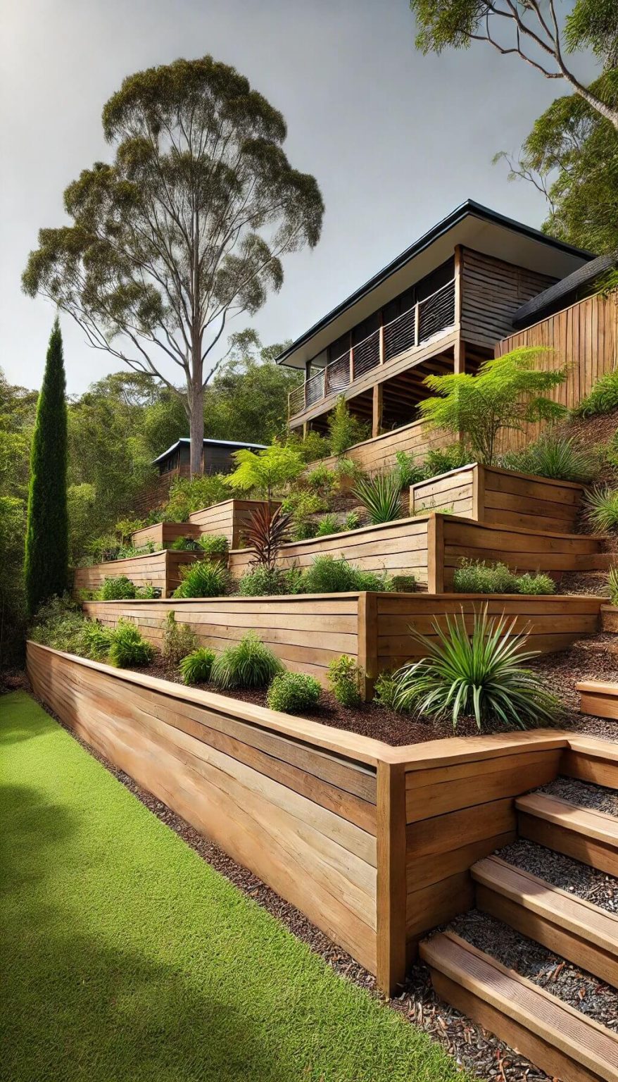 45 Creative Retaining Wall Ideas for Sloped Backyards to Transform Your ...
