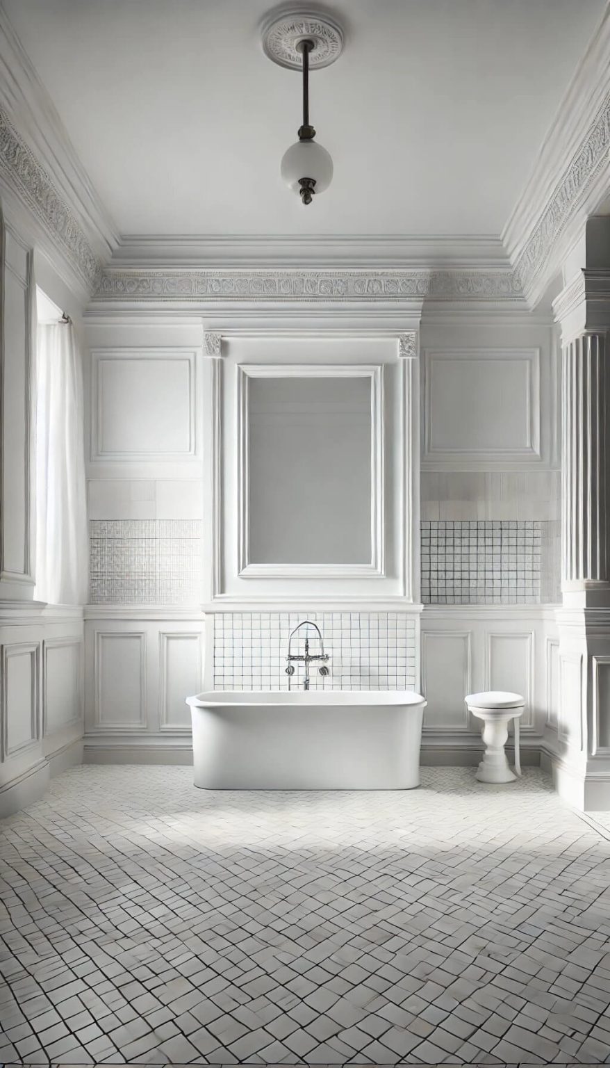 15 Elegant Wall Colors for White Tile Bathrooms to Try Now (2024)