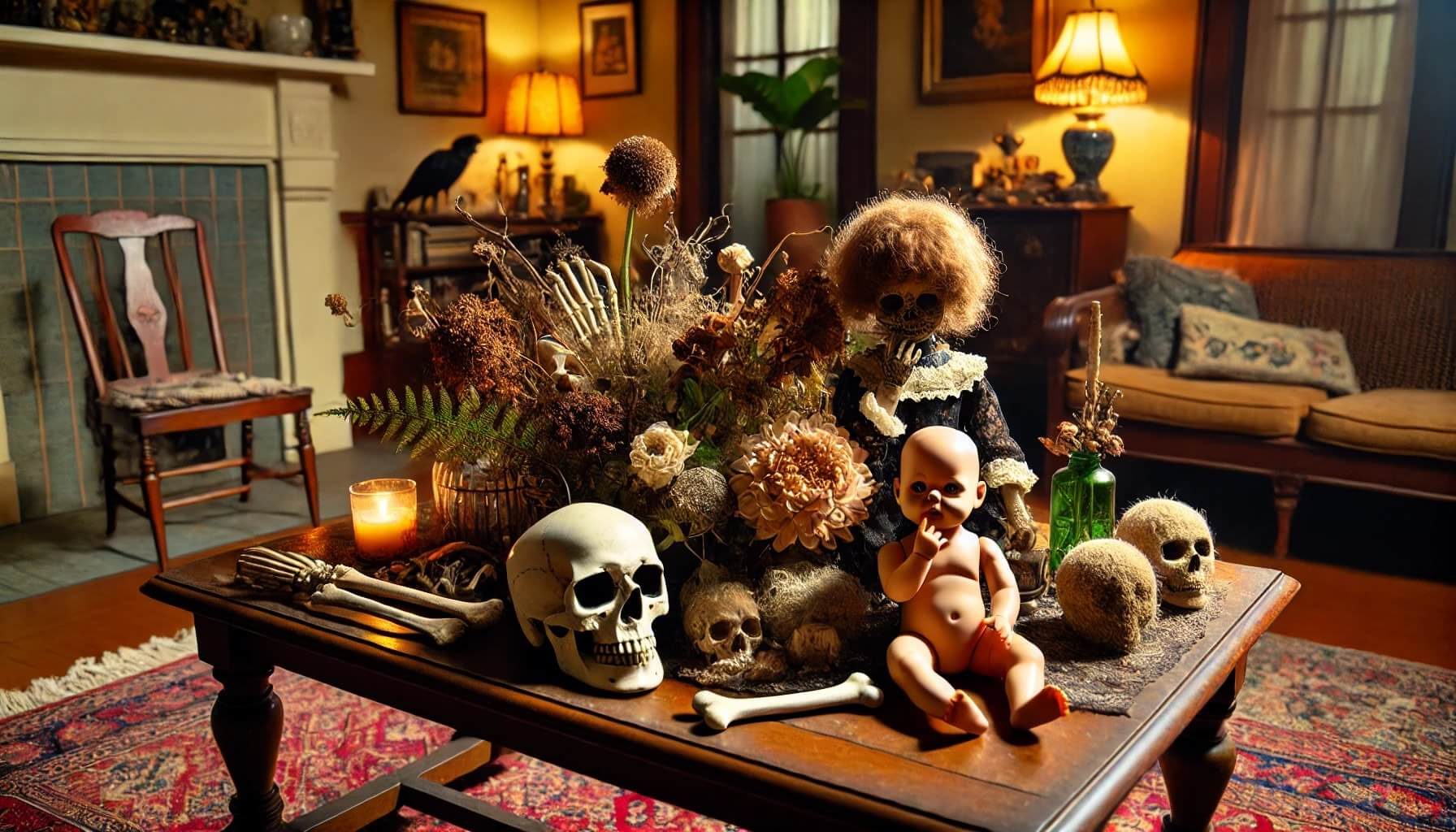 75 Spooktacular Halloween Living Room Ideas to Wow Your Guests (2024)