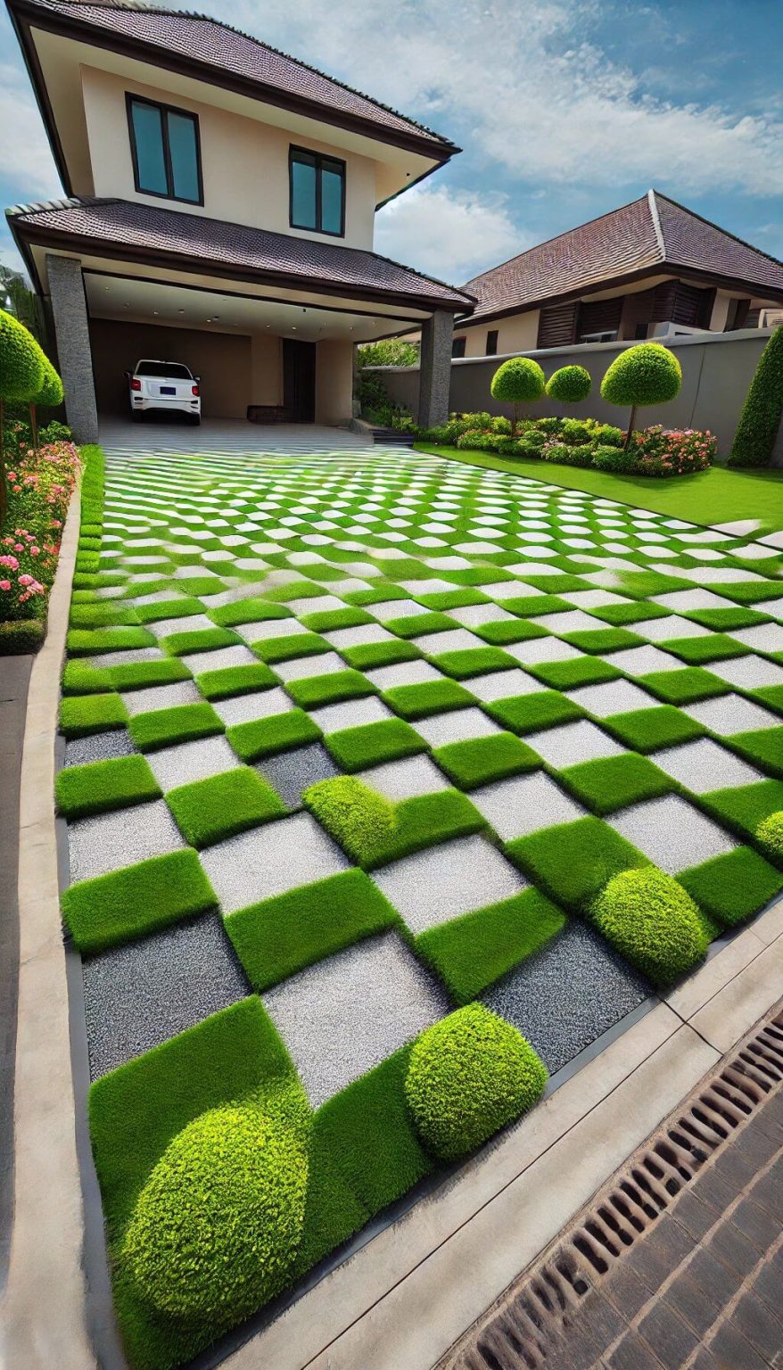 20+ Creative Grass Driveway Ideas to Maximize Your Green Space (2024)