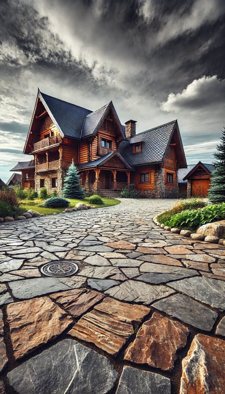 20+ Gorgeous Stone Driveway Ideas to Elevate Your Curb Appeal (2024)