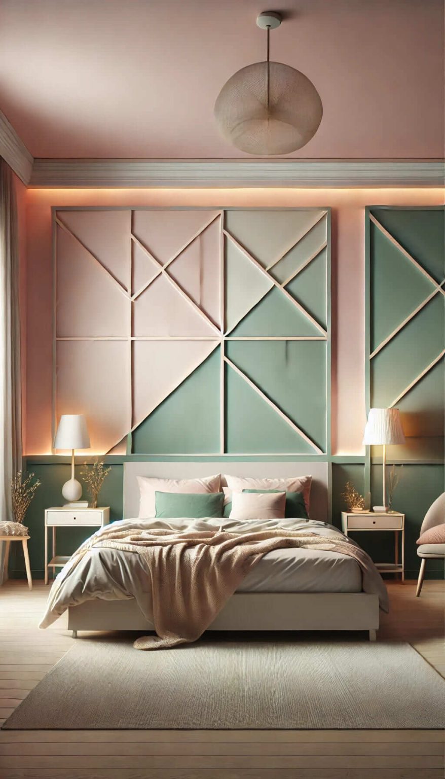 25+ Elegant Geometric Accent Wall Ideas to Make Any Room Stand Out (2024)