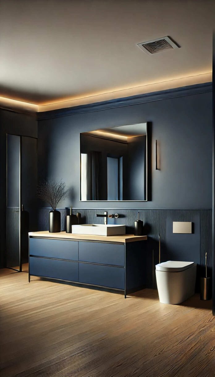 25+ Gorgeous Navy Blue Accent Wall Ideas That Add Depth and Style (2024)