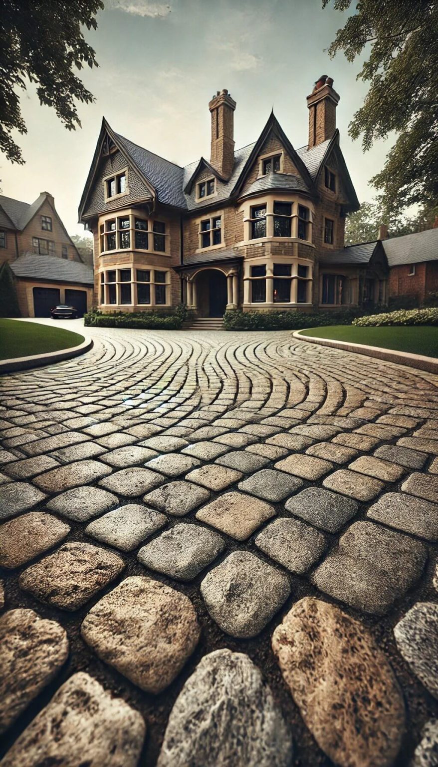 20+ Gorgeous Stone Driveway Ideas to Elevate Your Curb Appeal (2024)