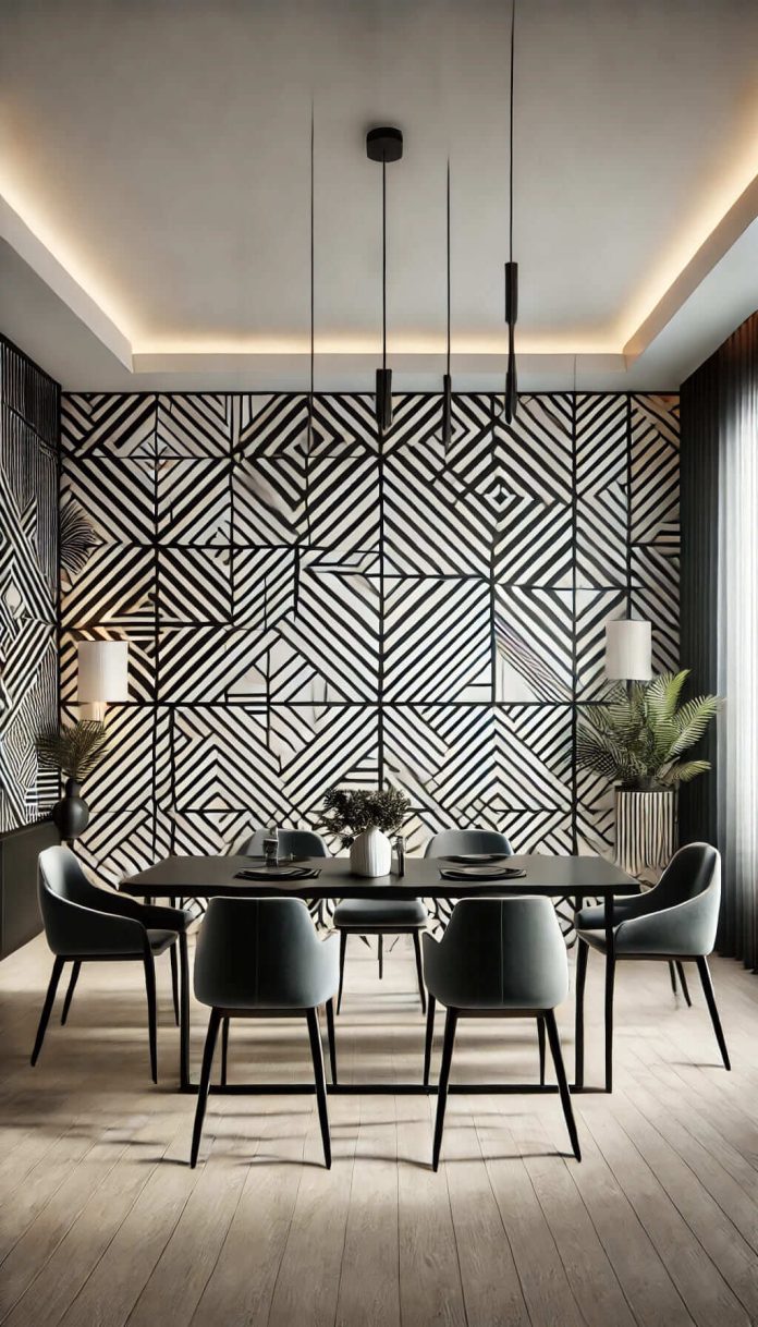 25+ Elegant Geometric Accent Wall Ideas to Make Any Room Stand Out (2024)