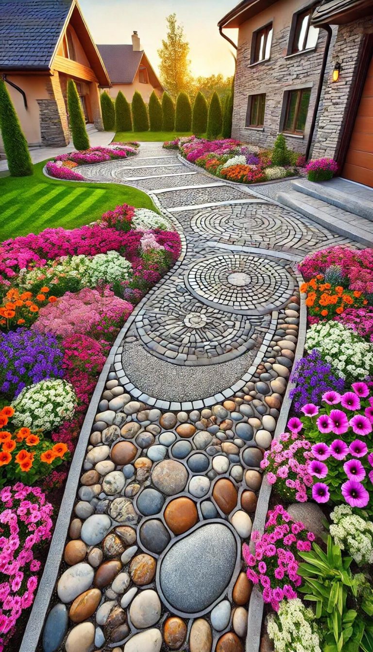 20+ Gorgeous Stone Driveway Ideas to Elevate Your Curb Appeal (2024)