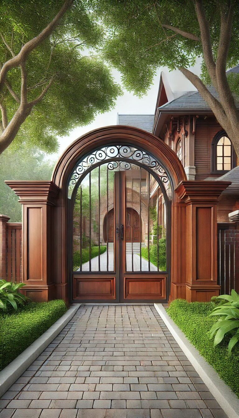 15 Elegant Wood Driveway Gate Ideas to Impress Your Neighbors (2024)