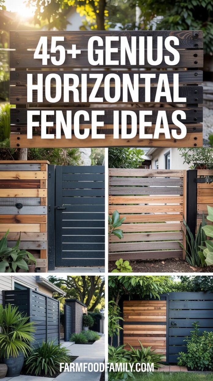 45 Affordable Horizontal Fence Ideas for a Chic Outdoor Space (2025)