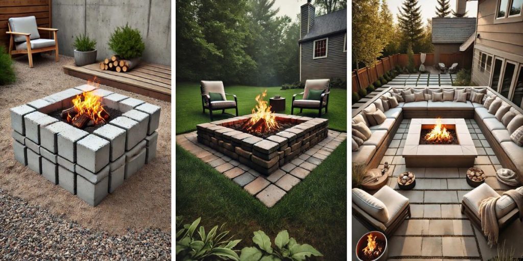 15+ Incredible Square Fire Pit Ideas for Cozy Outdoor Nights (2024)