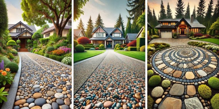 20+ Gorgeous Stone Driveway Ideas to Elevate Your Curb Appeal (2024)