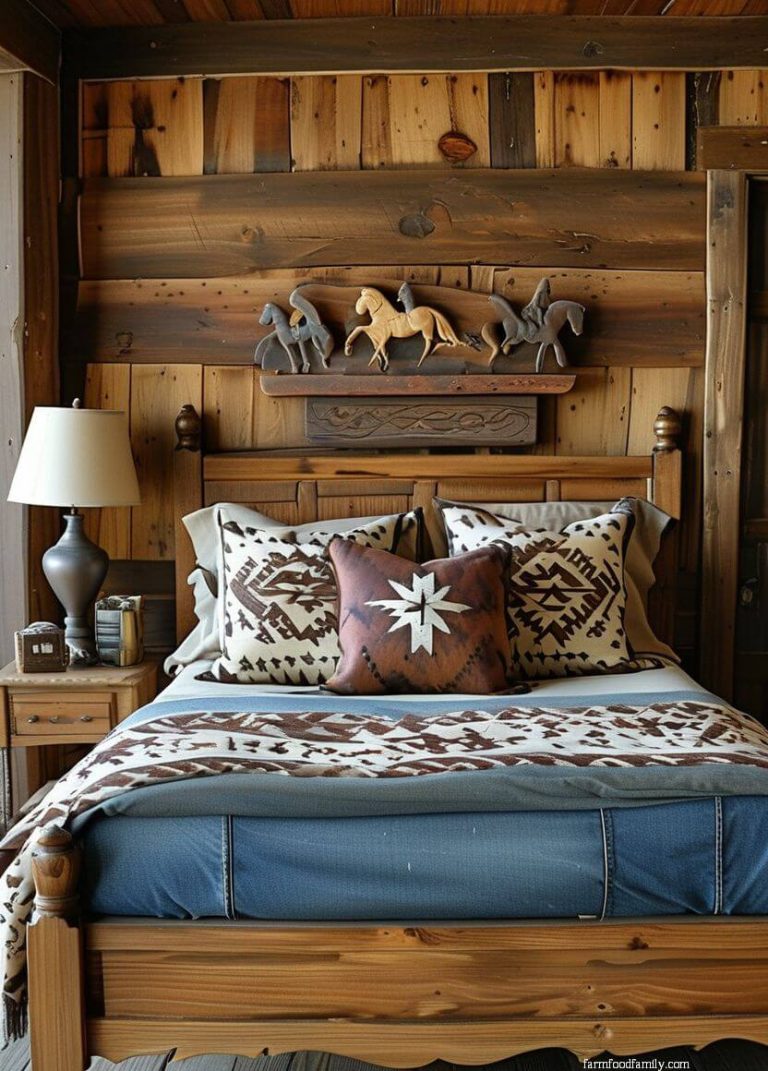 35 Gorgeous Western Bedroom Ideas for a Cozy, Rustic Retreat (2024)