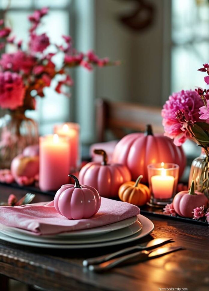 20 Glamorous Pink Halloween Decor Ideas to Refresh Your Fall Look (2024)