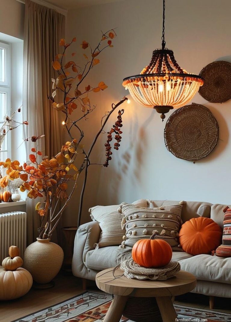 25 Stunning Boho Fall Living Room Decor Ideas for a Vibrant Autumn Look ...