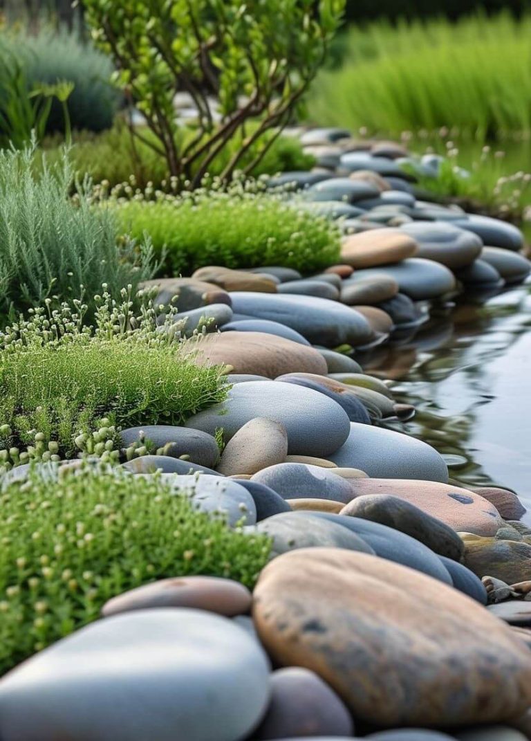25 Gorgeous River Rock Edging Ideas That Transform Your Landscape (2024)
