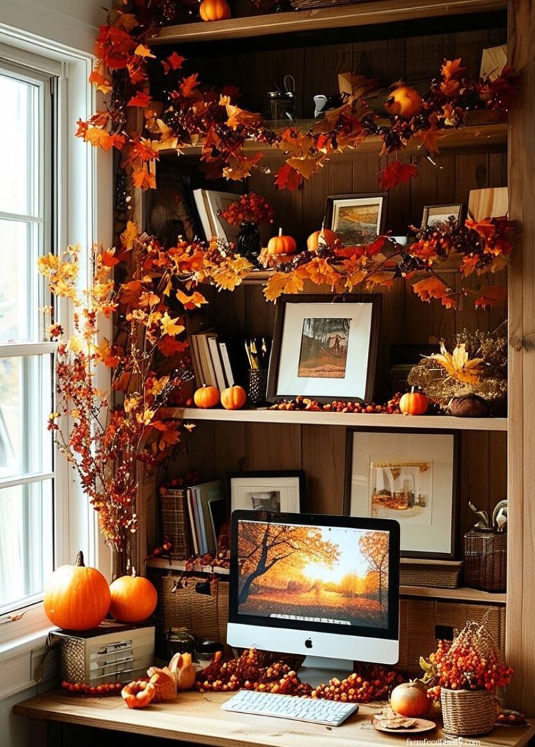 30 Cozy Fall Home Office Ideas That Will Boost Your Productivity (2024)