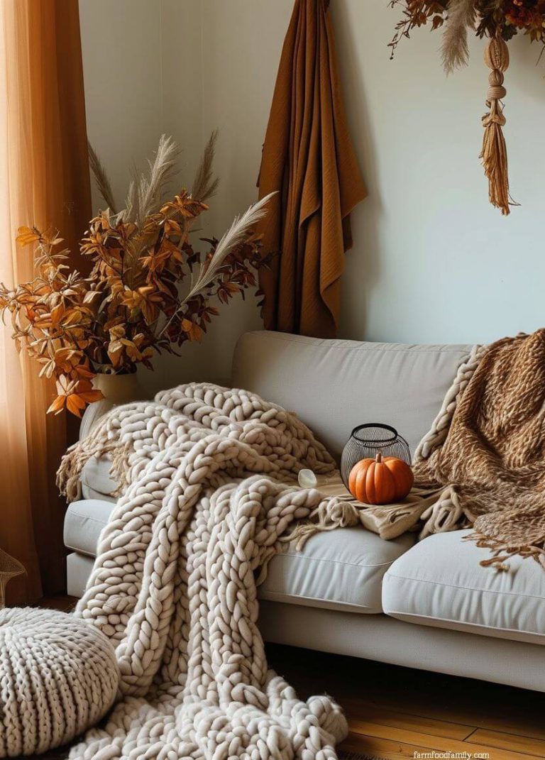 25 Stunning Boho Fall Living Room Decor Ideas for a Vibrant Autumn Look ...
