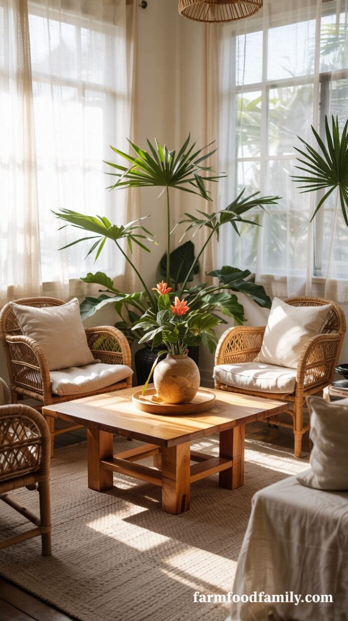 30 Gorgeous Tropical Chic Decor Ideas for a Relaxing Retreat (2026)