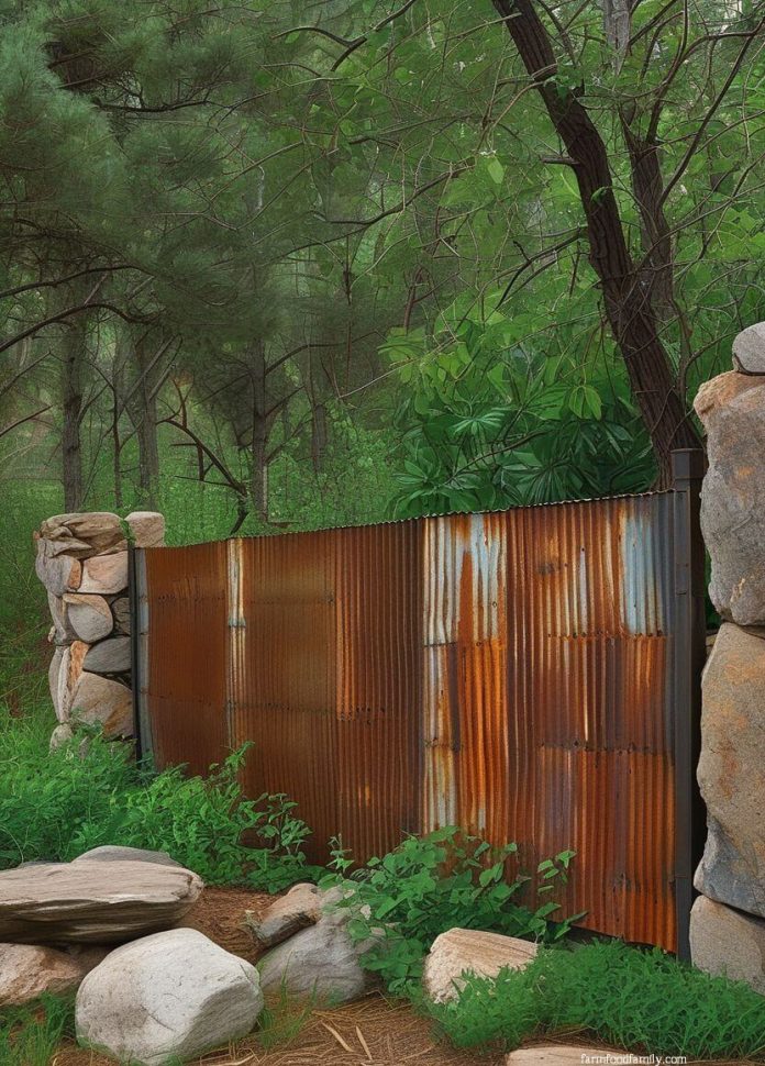 20 Stunning Corrugated Metal Fence Ideas That Will Transform Your Yard ...