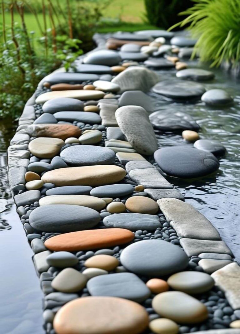 25 Gorgeous River Rock Edging Ideas That Transform Your Landscape (2024)