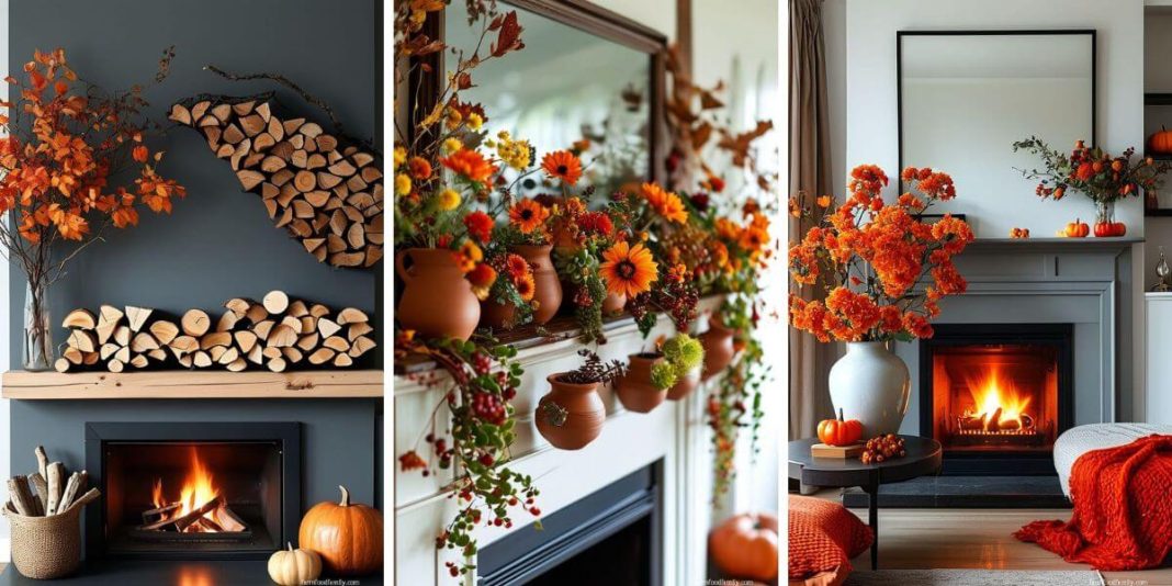 30 Cozy Fall Fireplace Decor Ideas for a Perfect Autumn Vibe (2024)