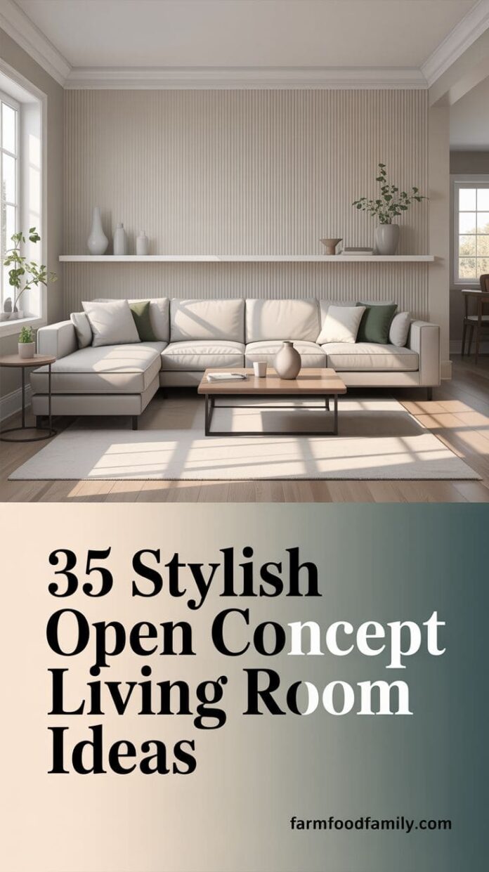 35 Stunning Open Concept Living Room Ideas to Maximize Your Space (2026)