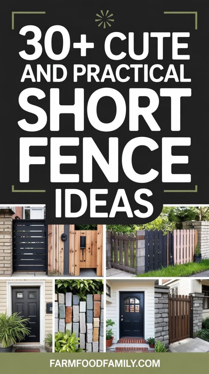 30 Stunning Short Fence Ideas That Will Transform Your Yard (2025)