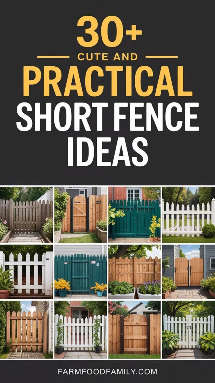 30 Stunning Short Fence Ideas That Will Transform Your Yard (2026)