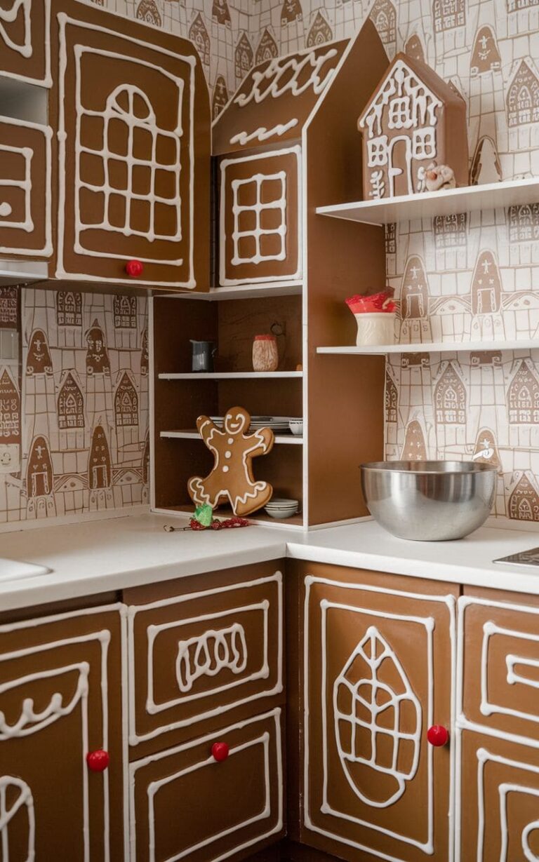 40+ Stunning Gingerbread Kitchen Decor Ideas That Scream Christmas (2025)