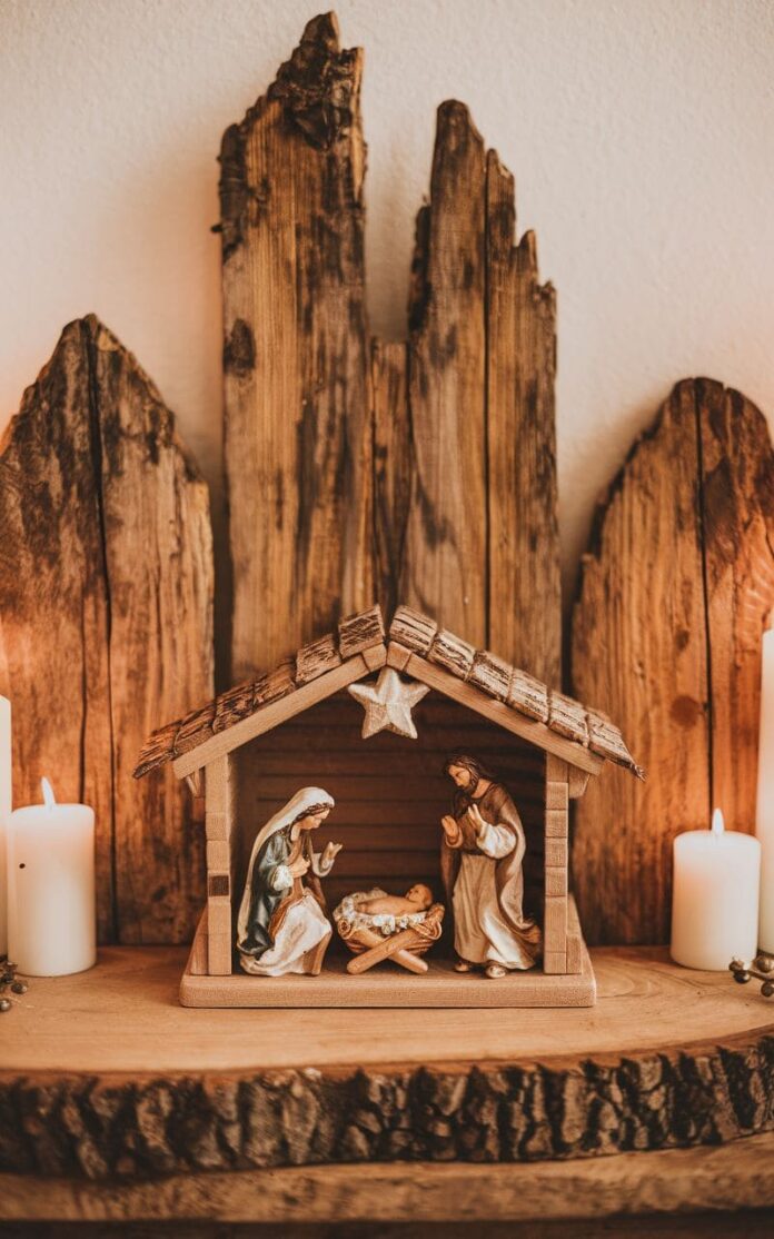 40+ Stunning Nativity Set Display Ideas for a Festive Home This Season ...