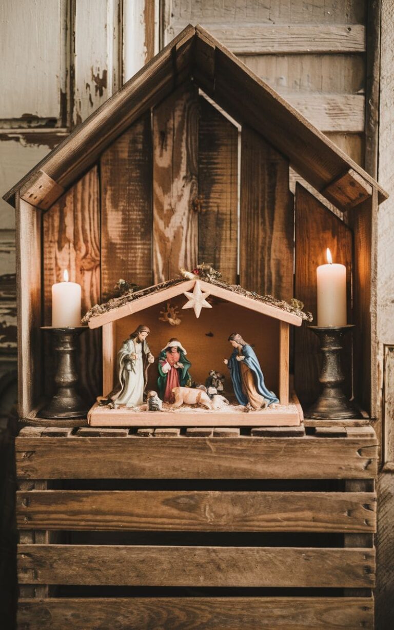 40+ Stunning Nativity Set Display Ideas for a Festive Home This Season ...