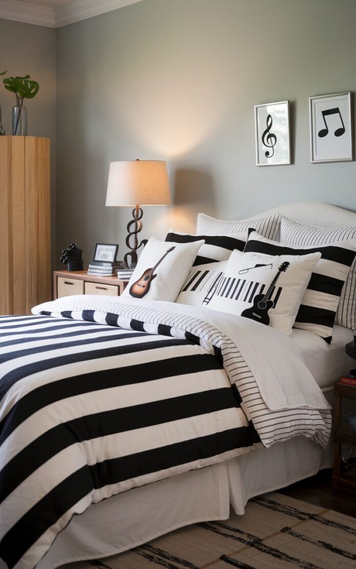 40+ Brilliant Music Themed Bedroom Ideas to Transform Your Space into a ...