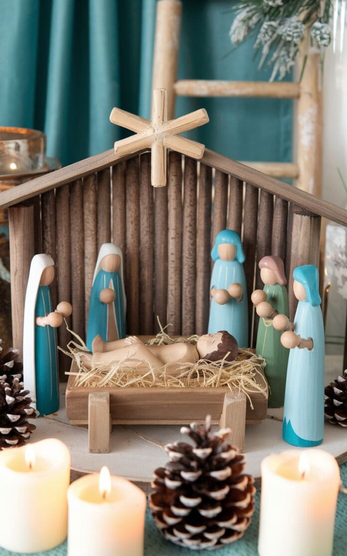 40+ Stunning Nativity Set Display Ideas for a Festive Home This Season ...