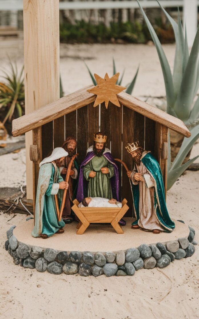 40+ Stunning Nativity Set Display Ideas for a Festive Home This Season ...