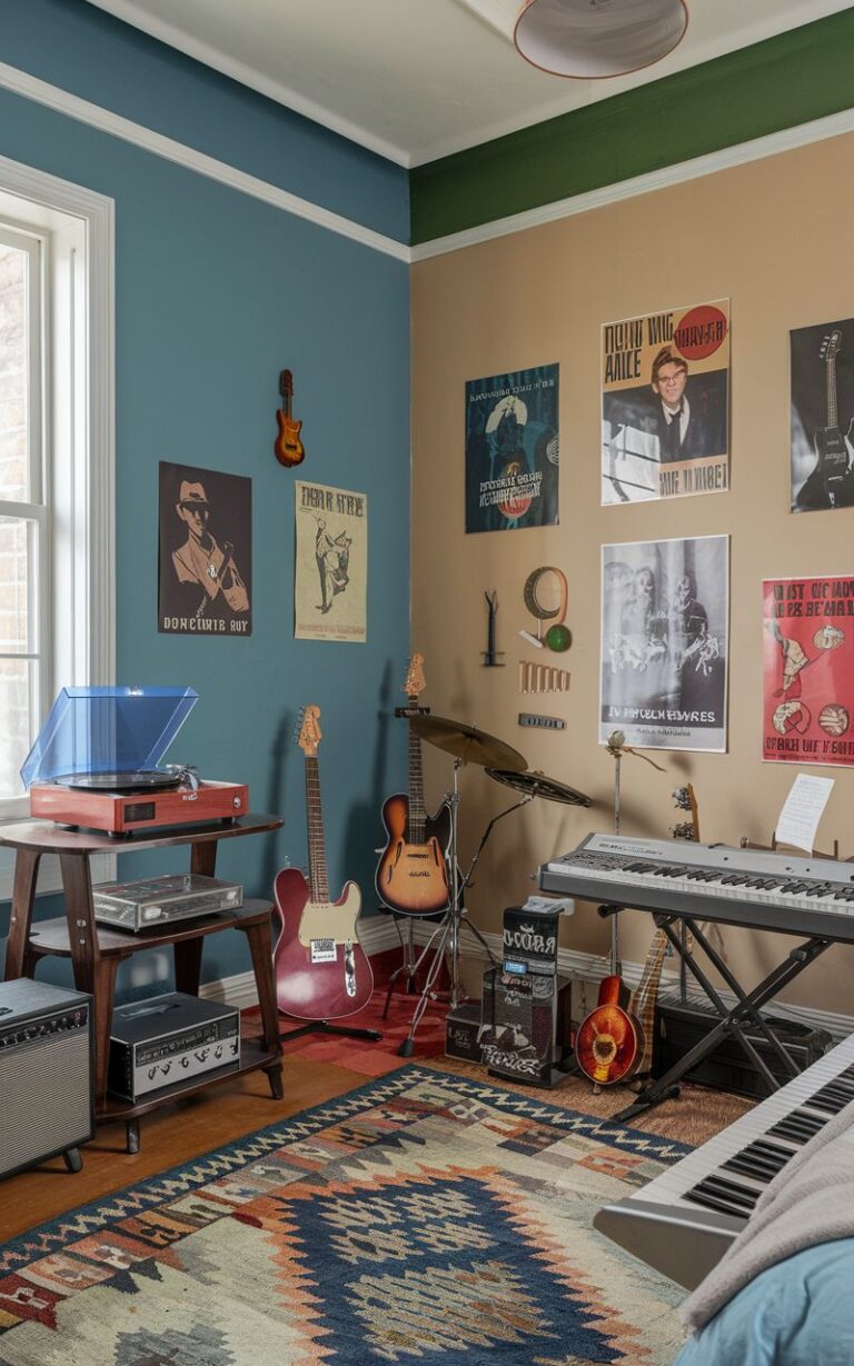 40+ Brilliant Music Themed Bedroom Ideas to Transform Your Space into a ...
